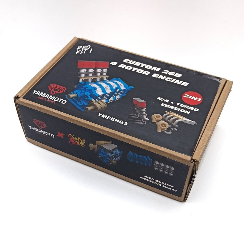 Yamamoto YMPENG3 Custom 26B 4 Rotor Engine N/A + Turbo Version 2 in 1 ...